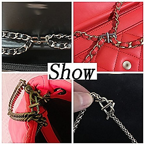 WINGOFFLY ZZ Lighting 2PCS Stainless Steel Bag Chain Adjustable Buckle Shorten Your Bag(2PCS Silver)