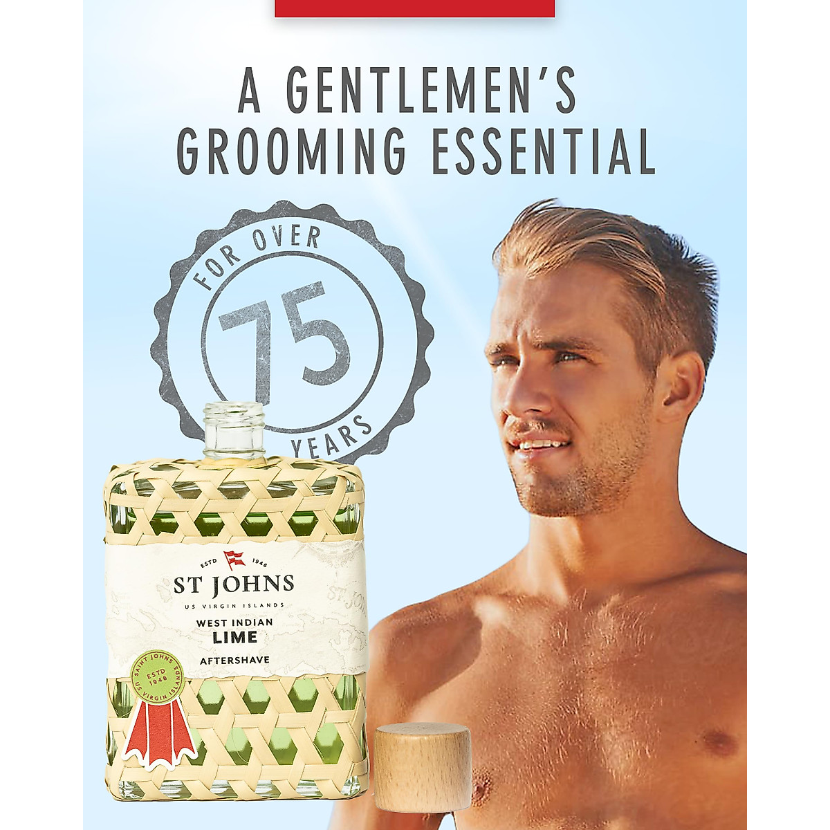 St Johns West Indian Lime Aftershave Lotion 8 Oz Splash. Fresh Lime Scent for Men. Cool and Refreshing Aftershave Lotion. One of our Best Aftershaves for 70 years.