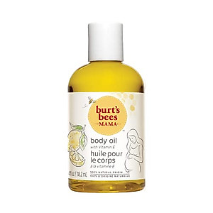 Body Oil, Burt's Bees Mama Hydrating & Smoothing Skin Care with Vitamin E, 100% Natural, 4 Ounce