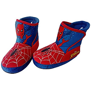Marvel Boy's Spider-Man Slipper Booties (Red/Blue, Numeric 11)