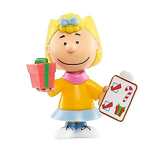 Peanuts 3-Piece Figure Set, Includes Characters Snoopy with Woodstock, Charlie Brown with Tree, and Sally with Present, Kids Toys for Ages 3 Up by Just Play