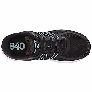New Balance Women's 840 V5 Running Shoe, Black/Storm Blue, 8 Wide