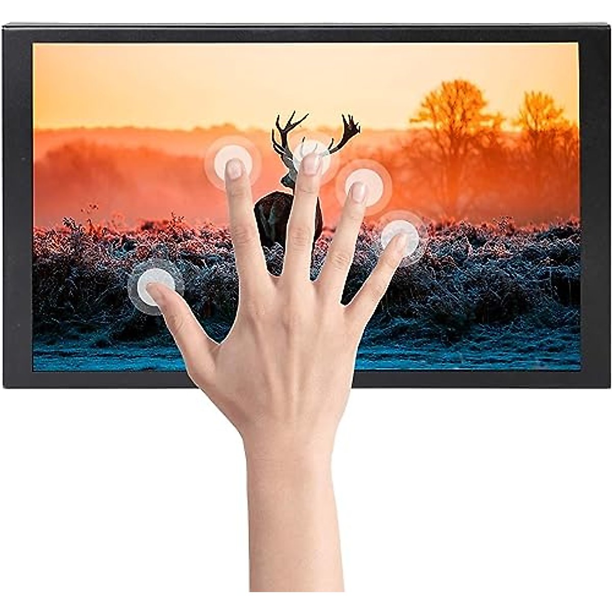 ELECROW 8 Inch Touchscreen Monitor Portable Screen HDMI-Compatible LCD Display 1280x800 Compatible with Raspberry Pi PC Jetson Nano Game Consoles