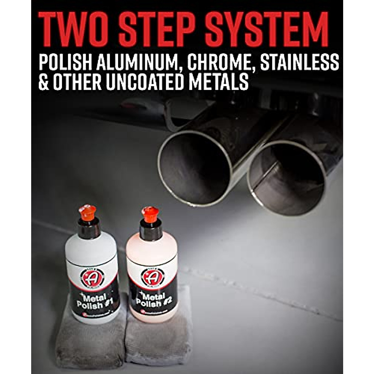 Adam's Metal Polish #2 - Part Two of Our Two Step Metal Polishing System That Adds The Finishing Touch to Metal, Steel & Chrome Surfaces