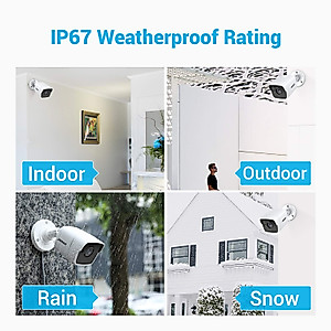 ANNKE 5MP Super HD Security Camera, IP67 Waterproof Bullet TVI Add-on Surveillance Camera for Outdoor & Indoor Use, Smart IR and EXIR 100ft/30m Night Vision