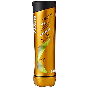 HEAD Tour Tennis Balls, Tour, 4 Balls,Yellow,28 x 28 x 8 cm; 300 Grams