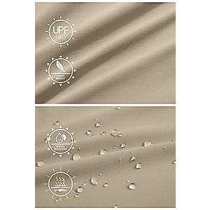 AFITNE Women's Hiking Shorts Quick Dry Lightweight Golf Active Water Shorts with Pockets for Summer Work Outdoor Camping Fishing Khaki M