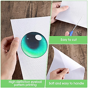 10 Pcs Fursuit Eye Mesh Plastic Canvas Sheets 0.5mm White Eye Mesh for Mask 0.5mm Waterproof Printable PVC Mesh for Mask Eyes Furries Cosplay Props Sculpting Fursuits Decor Craft Making 30x20cm