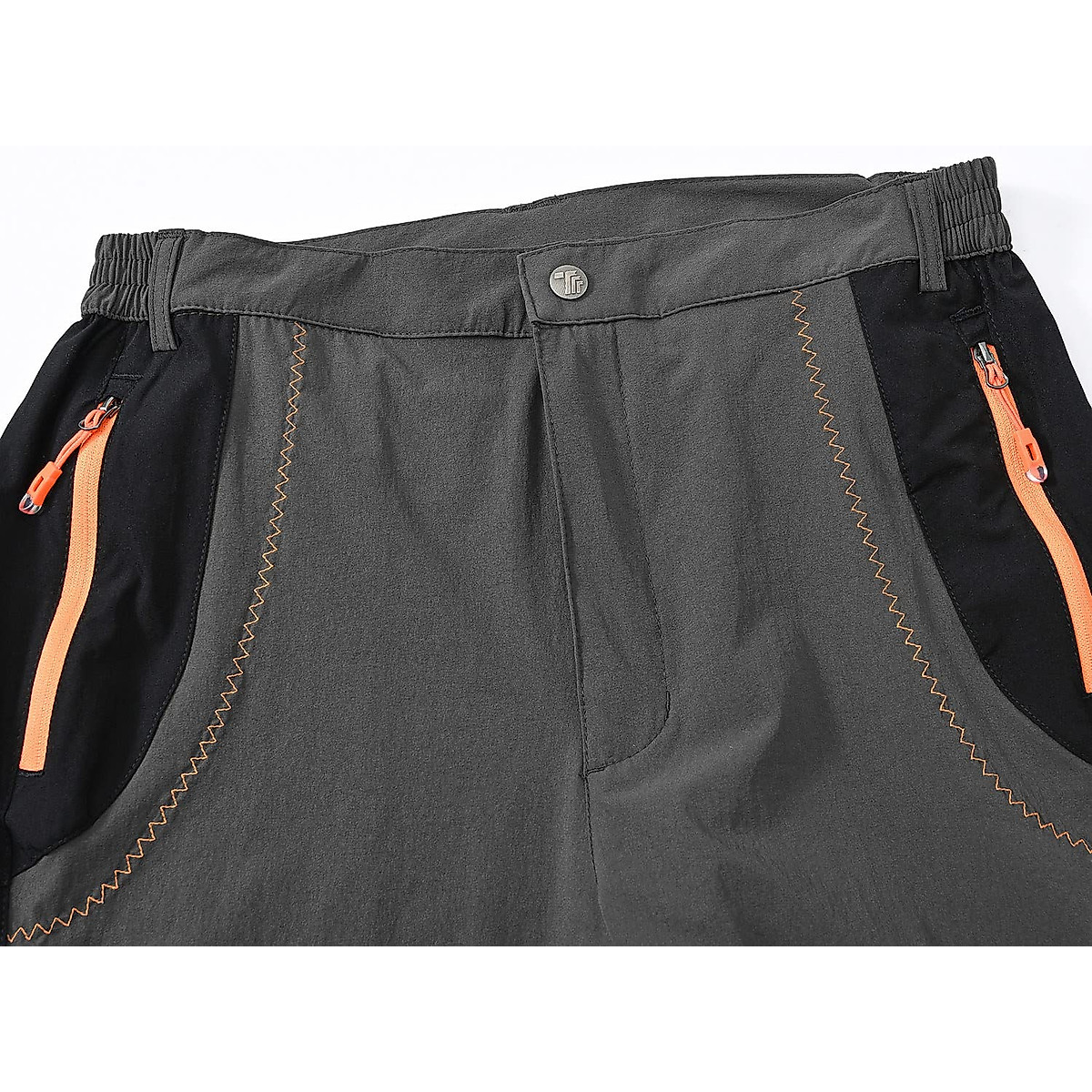 TBMPOY Men's Hiking Work Cargo Pants Lightweight Waterproof Quick Dry Outdoor Mountain Pant Fishing Camping Gray 38