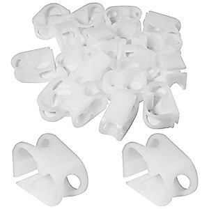 Uenhoy 20 Pcs Plastic Tubing Clamps, Hose Shut Off Clamps for 1/4" - 1/2" Tube O.D., Water Flow Control Hose Clip Laboratory Pinch Valve