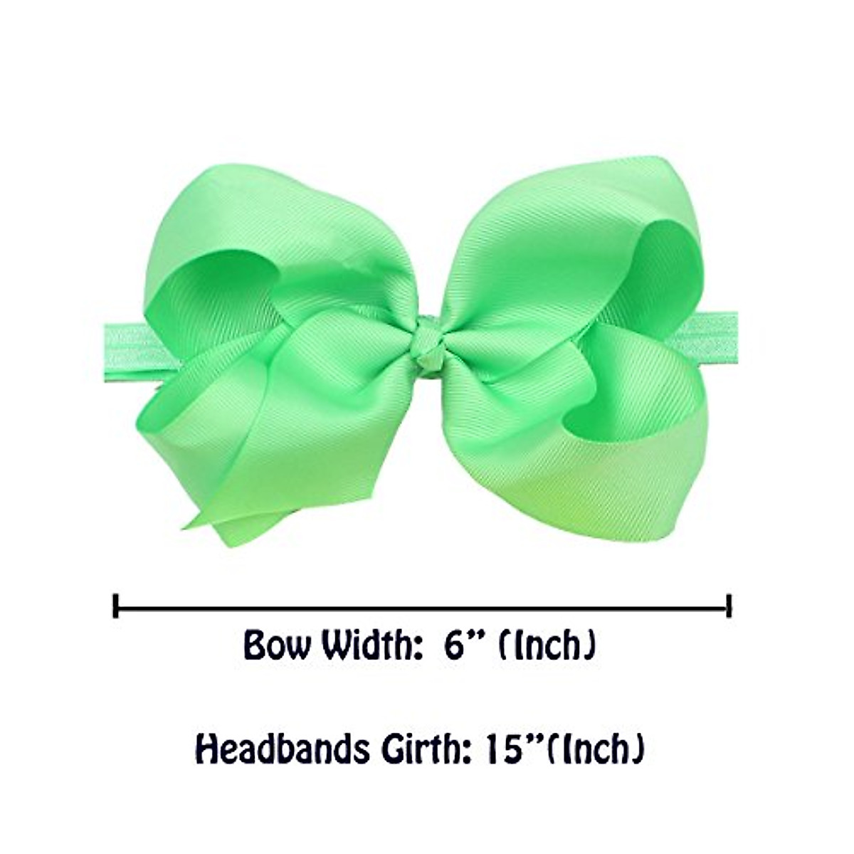 JOYOYO Baby Headbands 30 PCS Soft Head Bands Big 6" Hair Bows Nylon Headbands for Baby Girls Infants Toddlers Hair Accessories