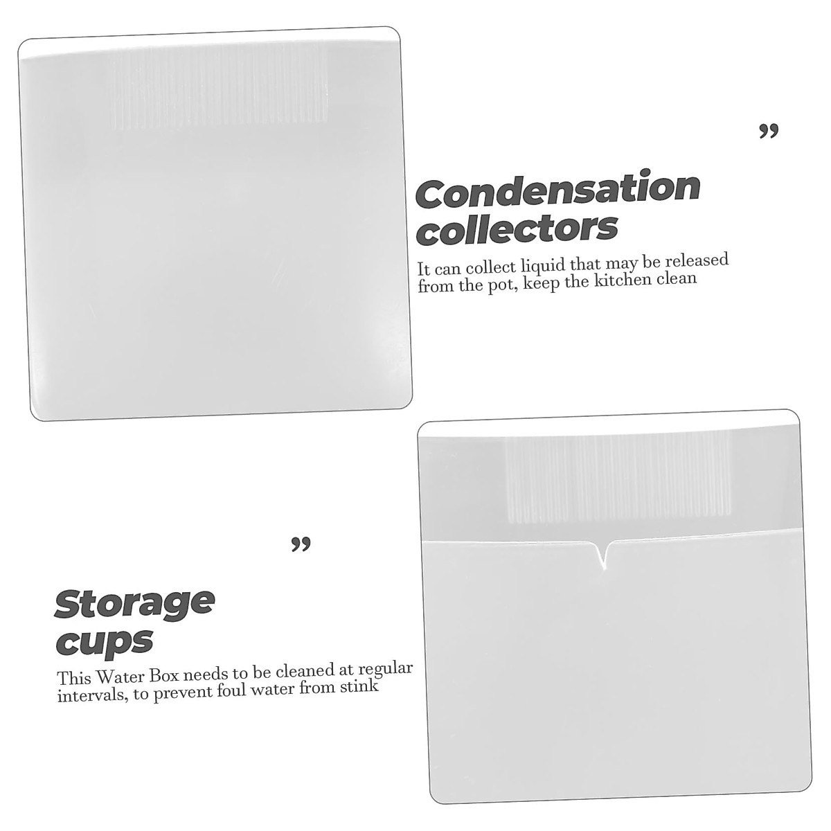 LIFKOME 30 Pcs Rice Cooker Water Box Instapot Pot Suvee Cooker Water Cooker Water Collector for Rice Cooker Condensation Water Cups Plastic Water Glasses Universal White Pp Drinking Cup