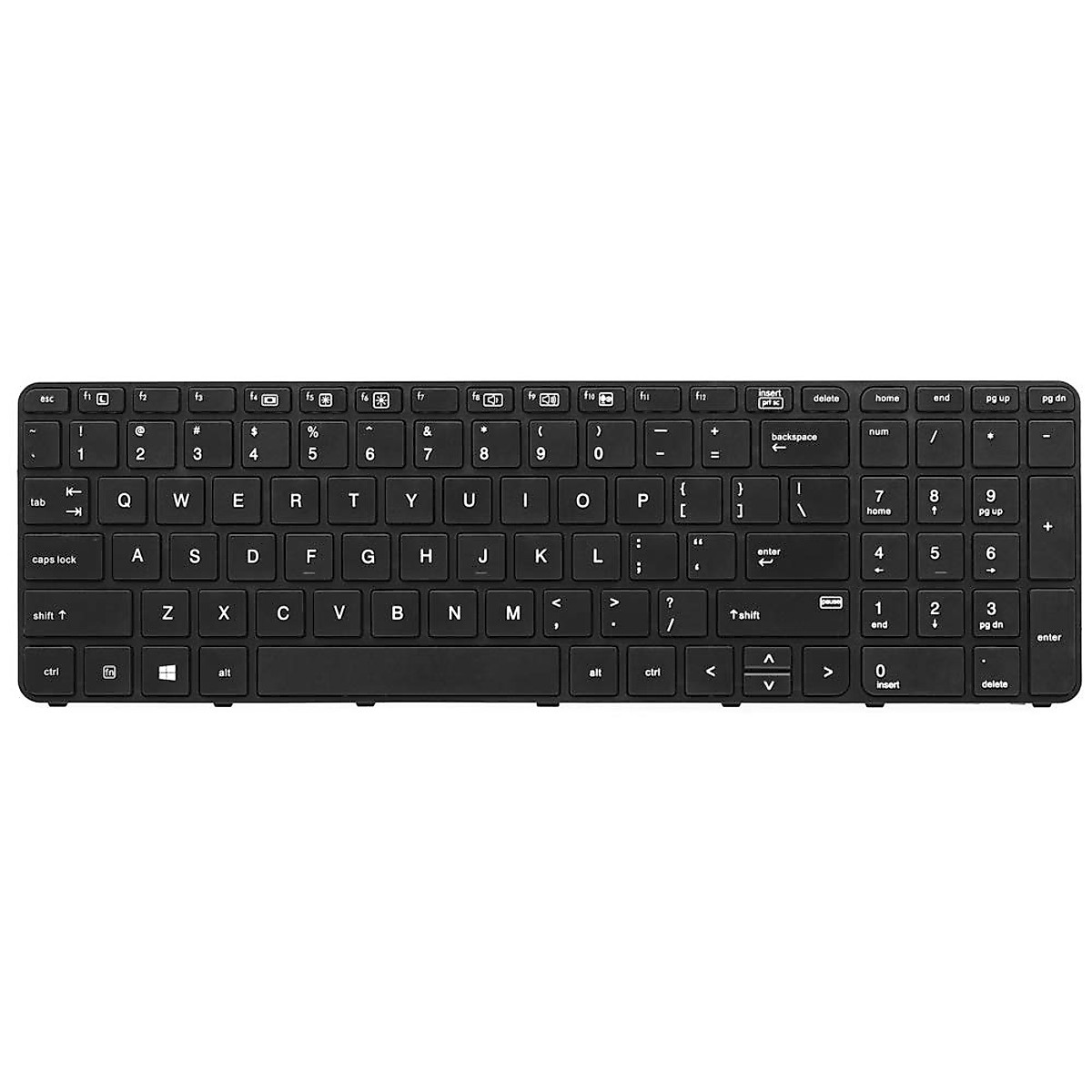 GODSHARK Replacement Keyboard for HP Probook 450 G3 / 450 G4 / 455 G3 / 455 G4 / 470 G3 / 470 G4 Black US Layout