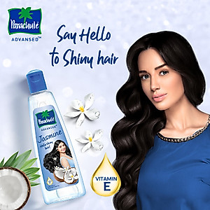 Parachute Advansed Jasmine Enriched Coconut Hair Oil with Vitamin-E | For Scalp Nourishment| Stronger, Softer, Silkier Hair |Non-Sticky | All Hair Types| 6.4 Fl.oz.