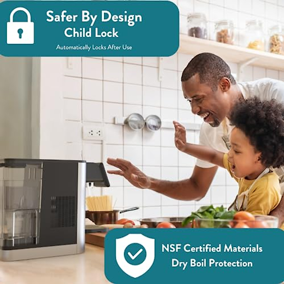 Aqua Optima AUH012 Countertop Water Filtration System, Hot Water Dispenser, Countertop Water Filter, hot Water Kettle Electric, Water Boiler, 7 Temperatures, Zero Installation, Includes 1 Filter