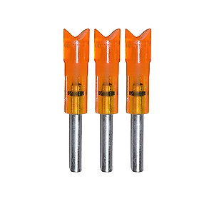 Lumenok Easton Carbon Crescent Bolt End (3-Pack), Red