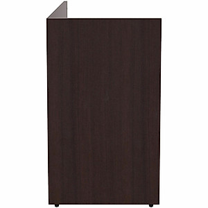 Lorell LLR18309 42 in. Laminate Contemporary Reception Desk Espresso