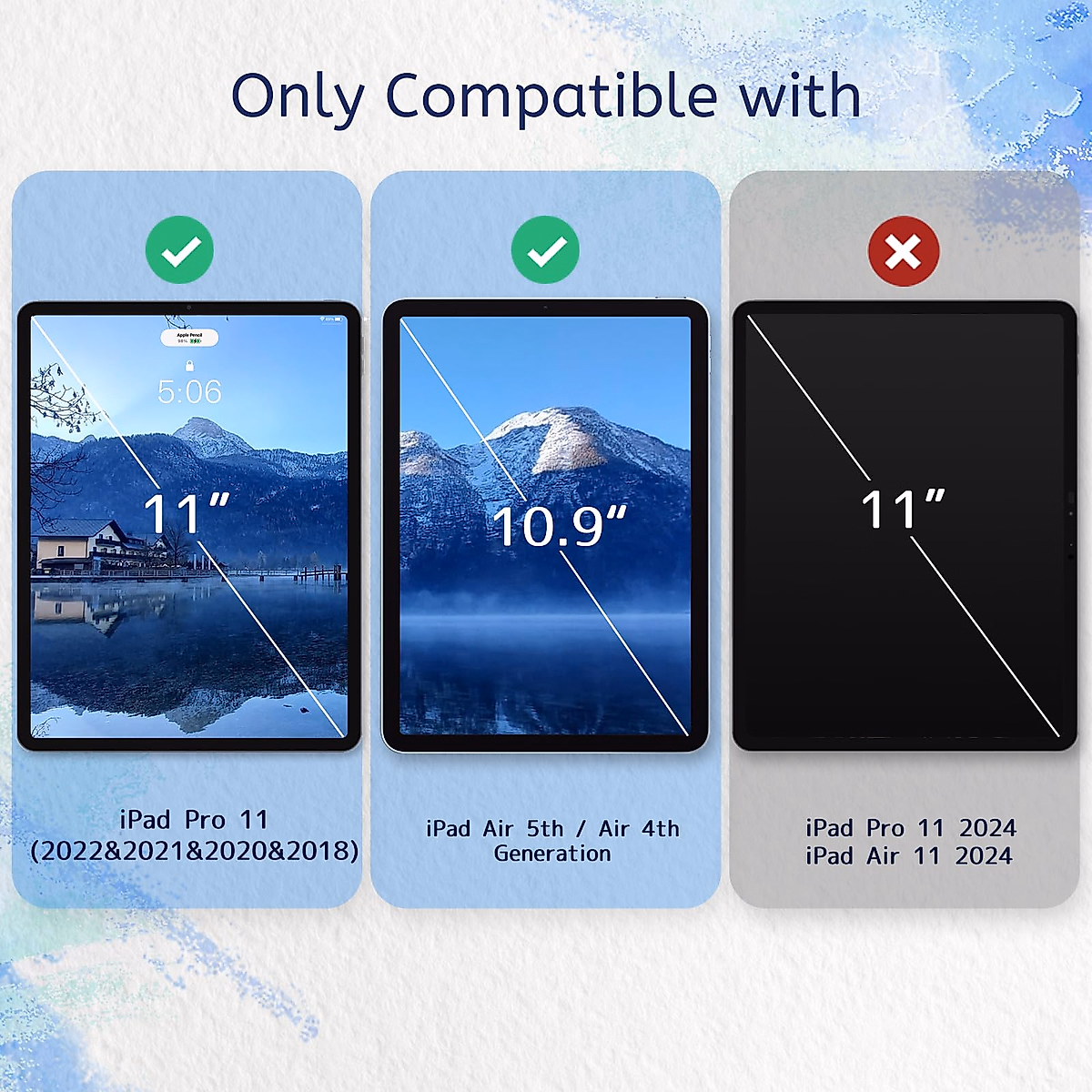 MOBDIK [2 Pack Paperfeel Screen Protector Compatible with iPad Pro 11 (2022&2021&2020&2018)/ iPad Air 5th & Air 4th Generation(10.9 Inch), Crafted for Natural Writing, Anti Glare, Easy Installation