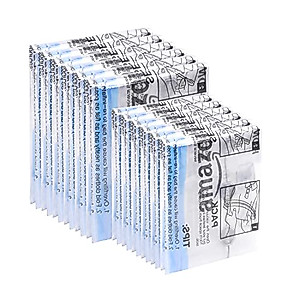 Amazon Basics Roll-Up Travel Storage Bags, 12 Packs of 6 (Small & Medium), Multiple, Clear