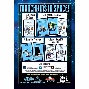 Steve Jackson Games Star Munchkin Card Game (Base Game) | Adult, Kid & Family Card Game | Fantasy Adventure Roleplaying Game | Ages 10+ | 3-6 Players | Average Play Time 120 Minutes | from
