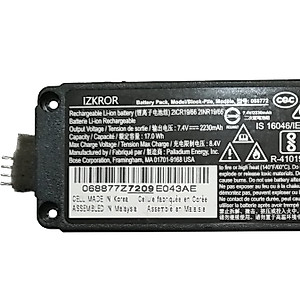 IZKROR 088772 17Wh 2230mAh 2-Cells Bluetooth Speaker Battery Replacement for Bose Soundlink Mini 2 Series 088789 088796 7.4V