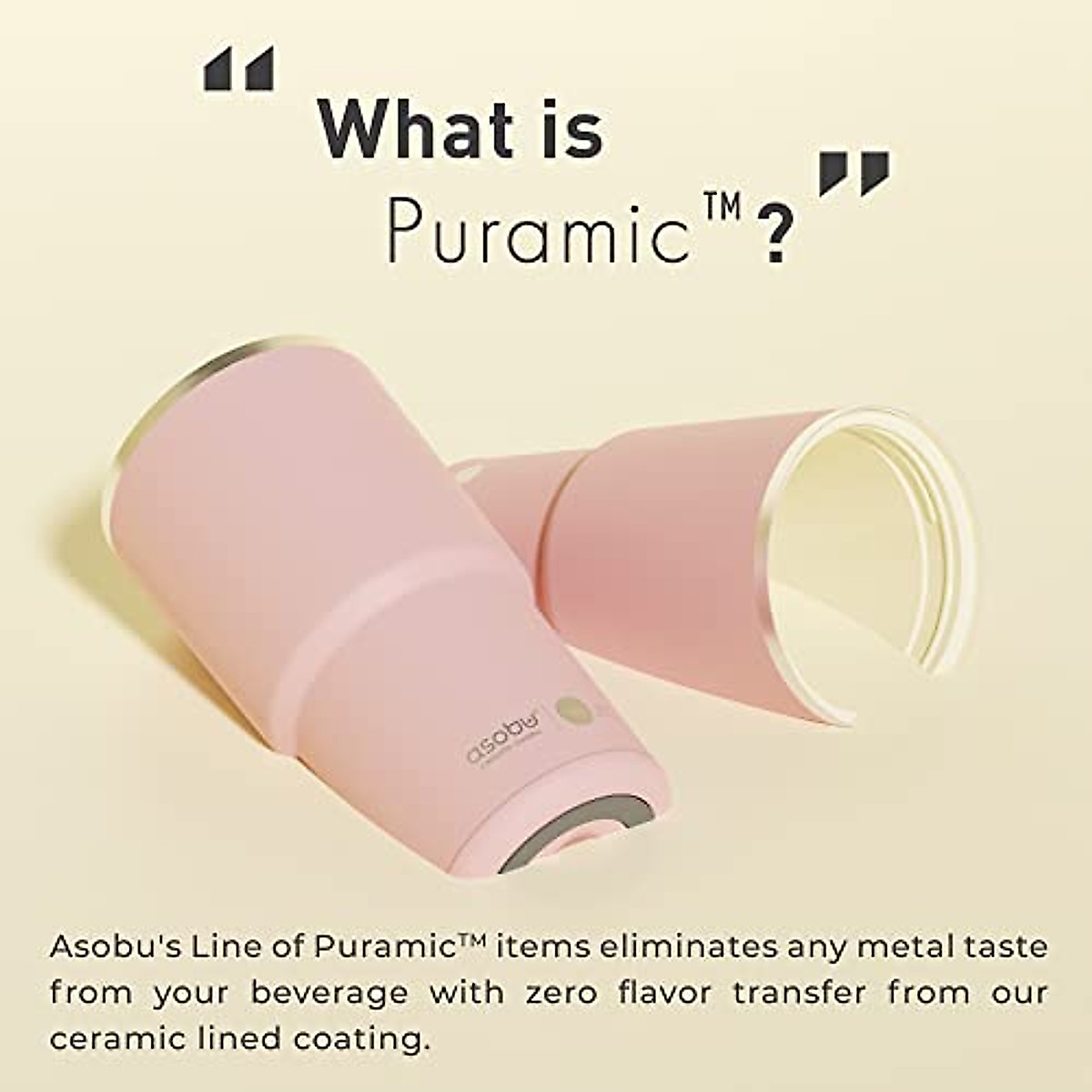 asobu 22oz Extra Large Ceramic-Lined Travel Mug with No Metal Taste-Keeps Flavors True - Double-Wall Vacuum Insulated Coffee Mug with Spill-Proof Pop-Open Lid for Hot Drinks