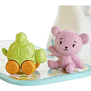 Barbie Skipper Babysitters Inc. Crawling and Playtime Playset with Baby Doll with Bobbling Head and Bottom, Floor Gym, Blanket and 6 Toy Accessories