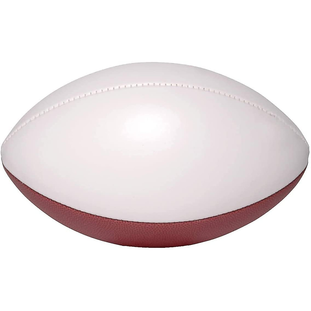 Ballstars Autograph Blank Full Regulation 12 Inch Football Without Base | Official Size 9 | Football Trophy for Signing with Two White Panels