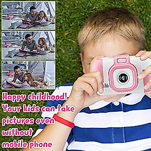 Kids Camera,2.4 Inch 1080p Dual Lens Digital Camera for Kids Birthday Gifts for Boys