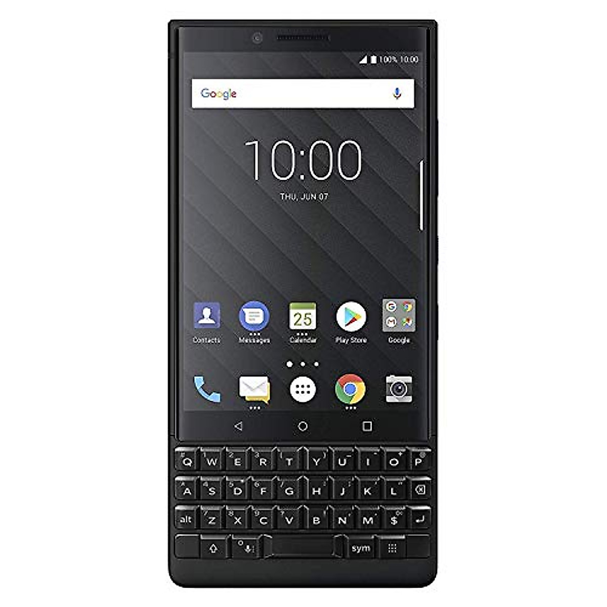 BlackBerry Key2 BBF100-6 64GB/6GB Dual Sim Factory Unlocked GSM ONLY, NO CDMA - International Version (no Warranty in The USA) (Black)
