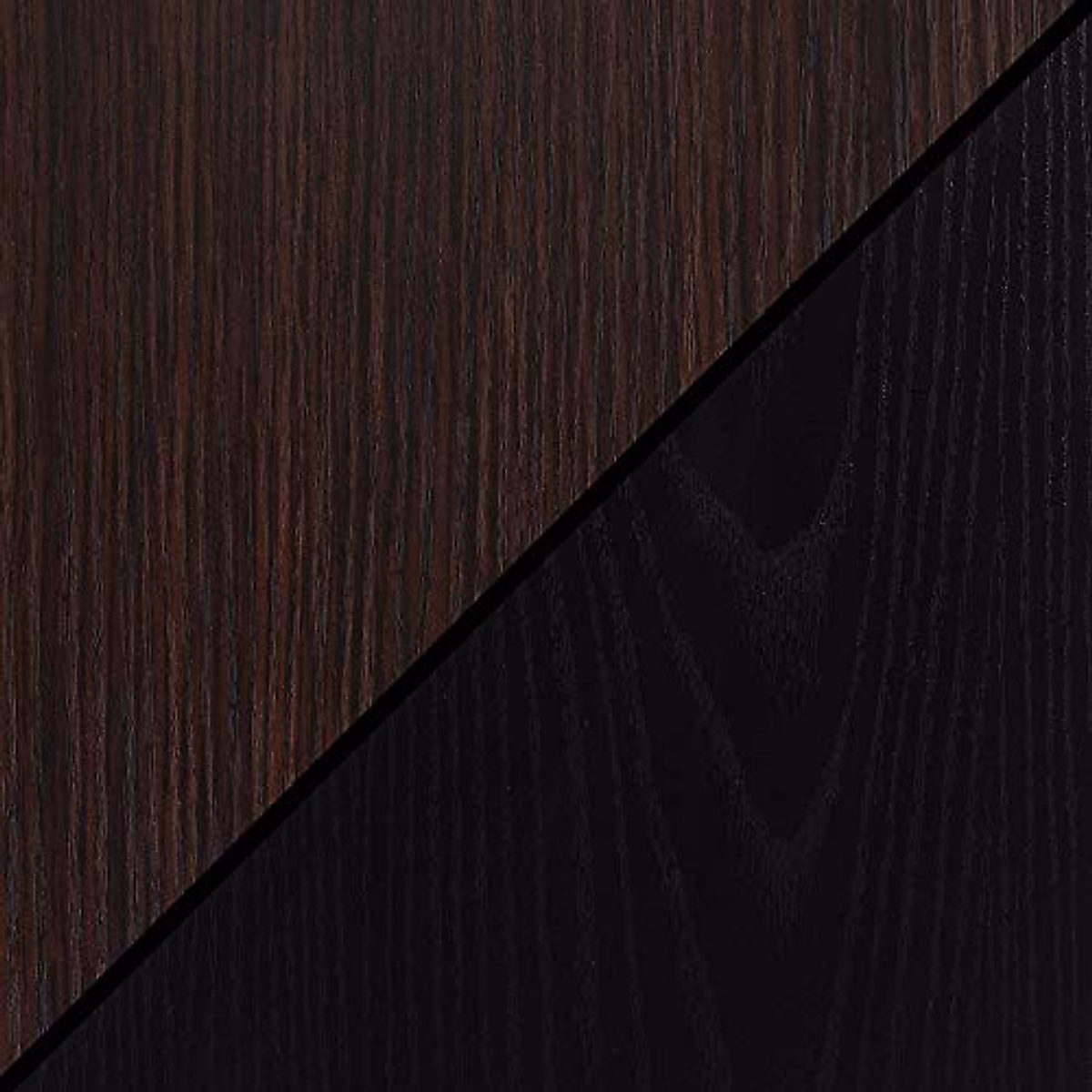 Convenience Concepts Newport 2-Drawer Desk with Charging Station, Espresso/Black