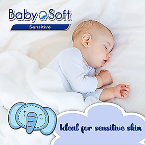 Baby Wipes, Baby Soft Sensitive 8 Flip top packs (512 Wipes Total).