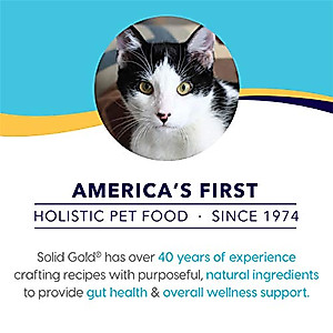 Solid Gold Bone Broth Cat Food Topper - Lickable Wet Cat Food with Protein Shreds for Hydration - Easy to Serve Wet Cat Food Gravy Bone Broth for Cats - Healthy Cat Snacks Treats - Chicken -12 Pack