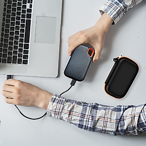 Case Compatible with SanDisk 1TB 2TB 500GB Extreme Portable SSD, Fits for SanDisk PRO External Solid State Drive, Hard Drive Storage Holder for SDSSDE61/ SDSSDE60/ SDSSDE81 (Box Only)(Orange)