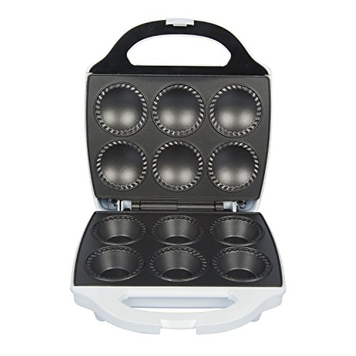 Mini Pie and Quiche Maker for Easter Baking - Nonstick Baker Cooks 6 Small Quiches or Pies in Minutes- Dough Cutting Circle Easy Dough Measurement- Better than Pie Tins, Pans, Holiday Desserts Cooking