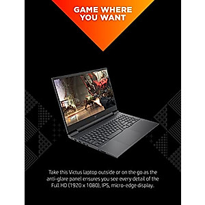 Victus 16 Gaming Laptop, AMD Radeon RX 5500M, AMD Ryzen 5 5600H, 8 GB RAM, 512 GB SSD, Full HD IPS Display, Windows 11 Home, Backlit Keyboard, Fast Charge, Enhanced Thermals (16-e0020nr, 2021)