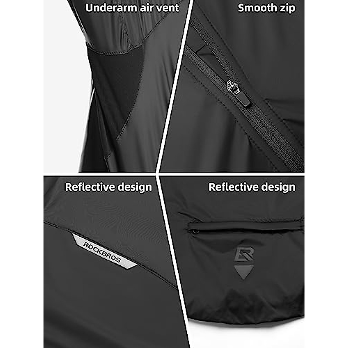 ROCKBROS Cycling Jacket Windbreaker Summer Bike Outdoor Skinsuit Waterproof Jacket Sun Protection Riding Equipment UPF50+