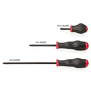 TEKTON High-Torque Black Oxide Blade Screwdriver Set, 16-Piece (#0-#3, 1/8-5/16 in.) | DRV41217