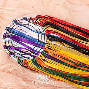 Ribbli Red Satin Ribbon Double Faced Satin 3/8 Inch x Continuous 50 Yards-Red Ribbon for Gift Wrapping Crafts Wedding Decoration Bows Bouquet Floral Arrangement