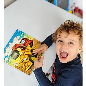 Puzzled Jigsaw - Dump Truck & Excavator