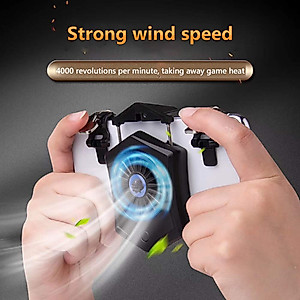 4000rpm Cooler For Phone Gaming, Rechargeable Mobile Phone Cooler Game Cooling Fan Radiator Tool White