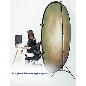 Kate 5x6.5ft(1.5x2m) Folded Double Side Backdrop Microfiber Professional Grey & Black Double-Sided Pop-up Collapsible Background for Photography