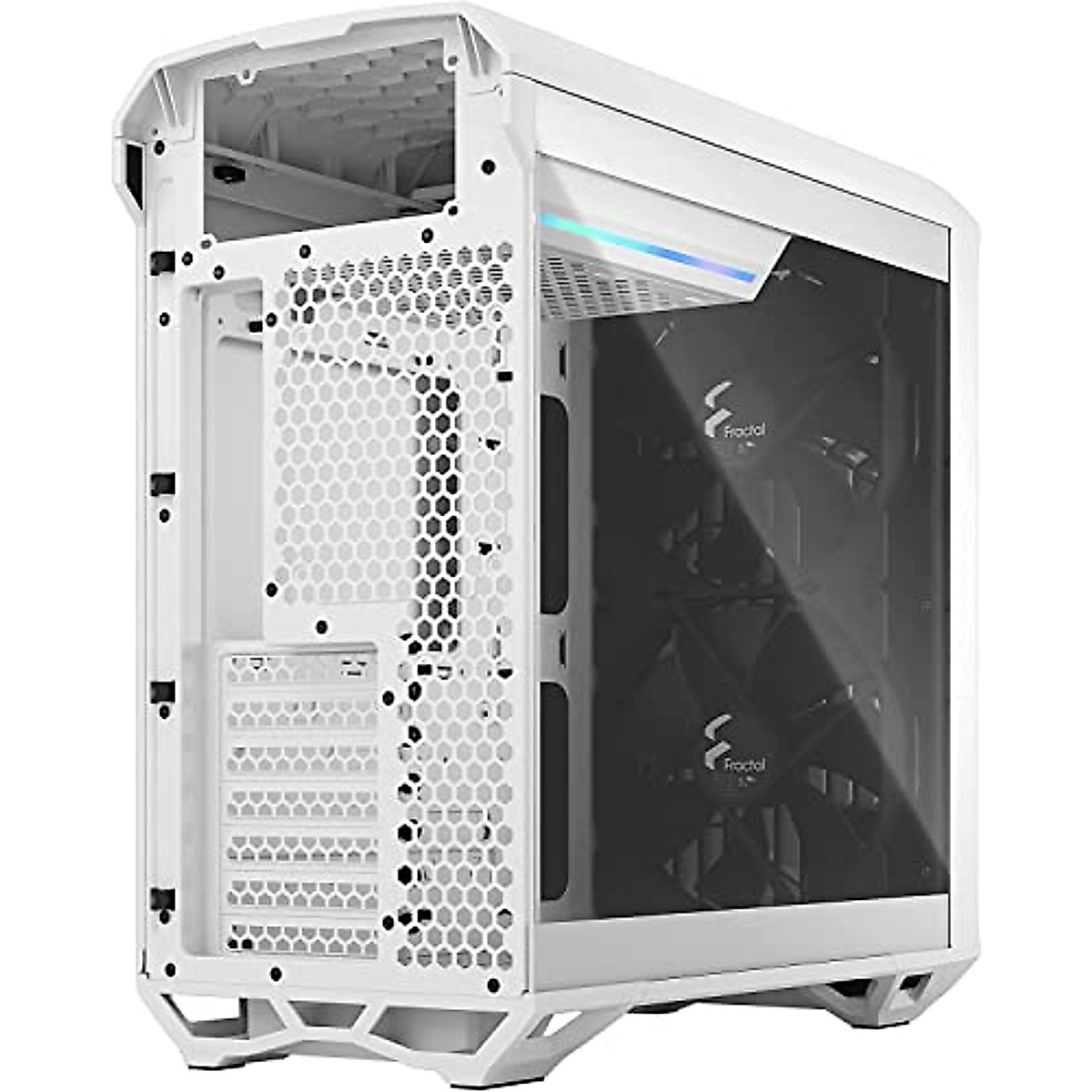 Fractal Design Torrent Compact White TG Clear - Tower - White - Tempered Glass, Steel - 4 x Bay - 2 x 7.09 x Fan(s) Installed - 0 - ATX, EATX, Micro ATX, Mini ITX, SSI CEB Motherboard Supported