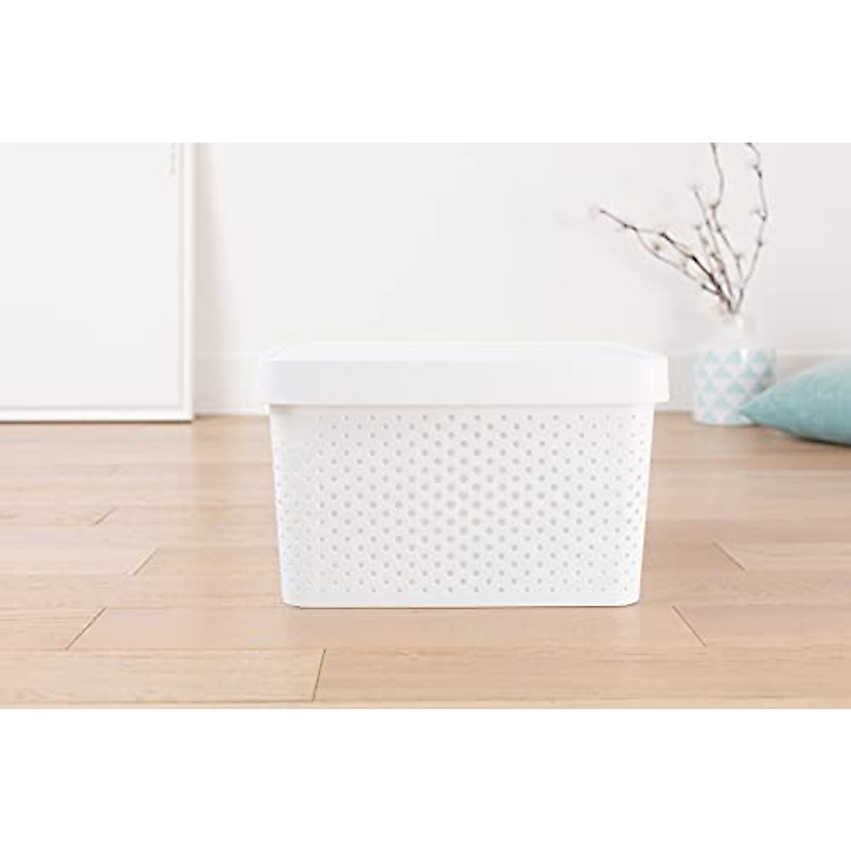 Curver Infinity Dots - White - 2 x 45 Litre and 2 x 11 Litre