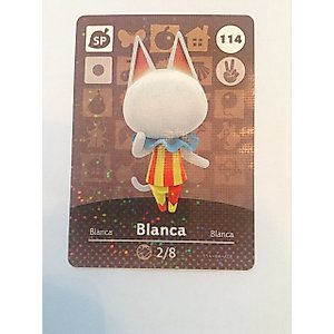 Nintendo Animal Crossing Happy Home Designer Amiibo Card Blanca 114/200 USA Version