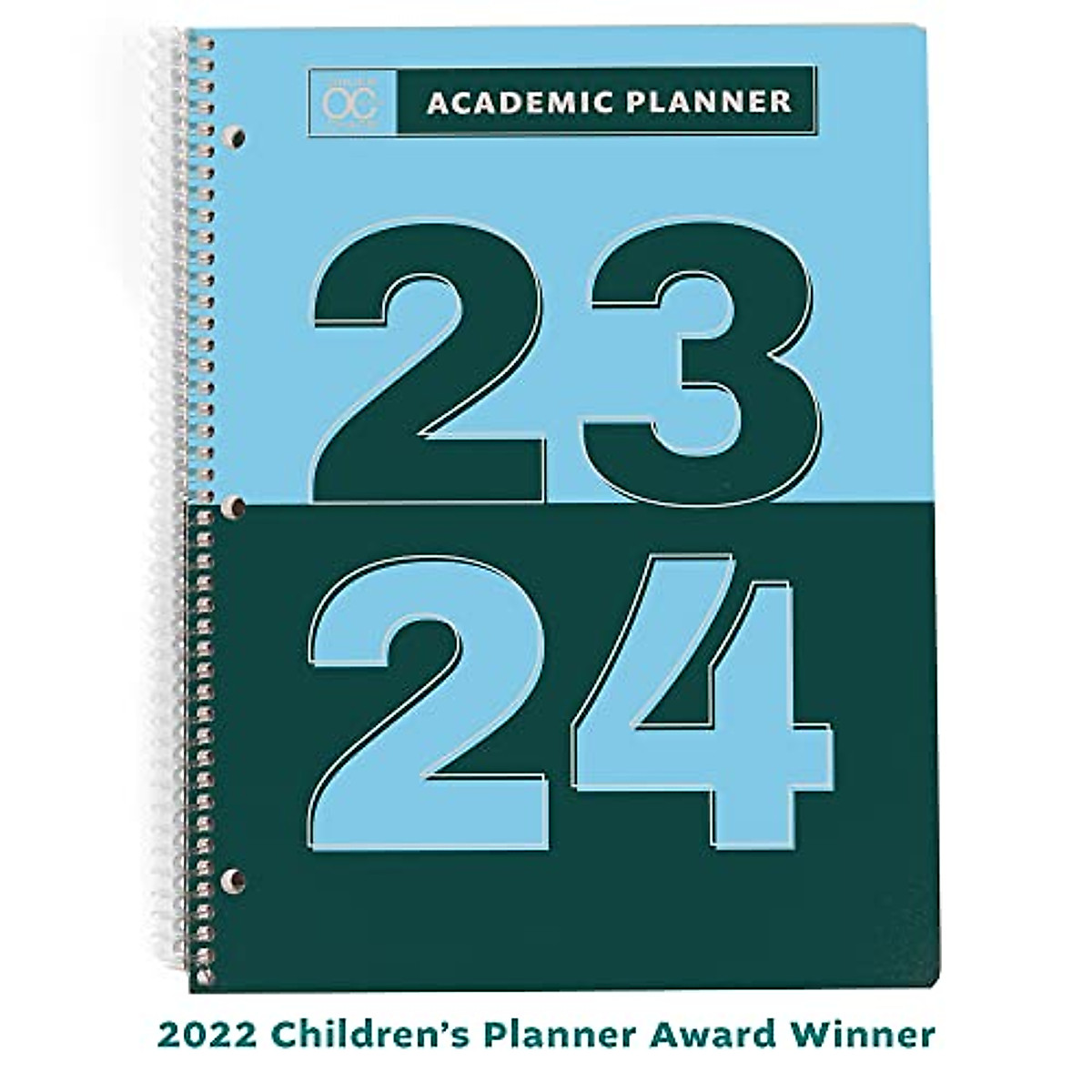 Order Out Of Chaos 2023-2024 Academic Planner, Daily, Weekly & Monthly Time Management School Agenda, Size 8.5x11 (July 2023-June 2024),Blue/Teal