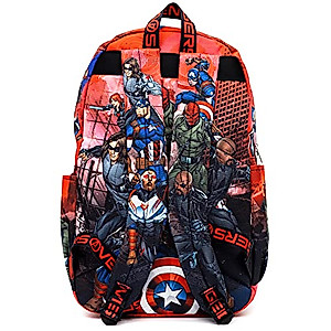 Wondapop Disney Marvel Avengers Captain America 17" Full Size Nylon Backpack