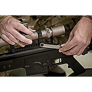 LEATHERMAN, MUT Multitool with Premium Replaceable Wire Cutters and Firearm Tools, Stainless Steel with MOLLE Brown Sheath