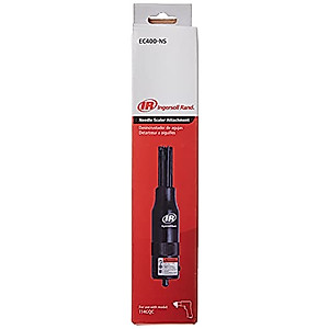 Ingersoll Rand EC400-NS Edge Series Needle Scaler Attachment, Screw On for Use w/ 114GQC Air Hammer (0.401 Diameter Barrel), Paint, Rust, Dirt and Weld Dust Remover