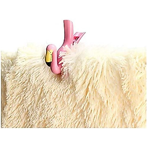 4 Pairs (8 Ct) Pink Flamingo Style Beach Towel Holders, Clips, Beach, Patio or Pool Accessories, Portable Towel Clips, Chip Clips, Secure Clips ( 4 Set Per Order )